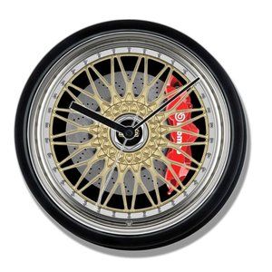 Clock | Wall Decor | Gold Bbs Wheel Super Rs Jdm Clock New | Poshmark